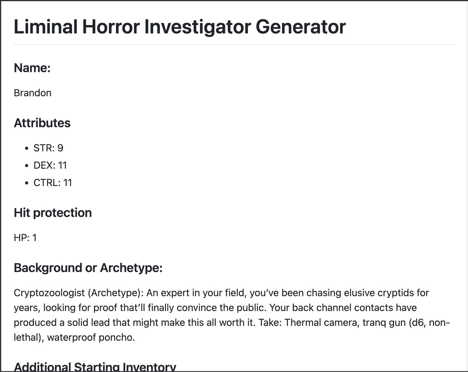 Liminal Horror Library - A library of resources for your Liminal Horror ttrpg games